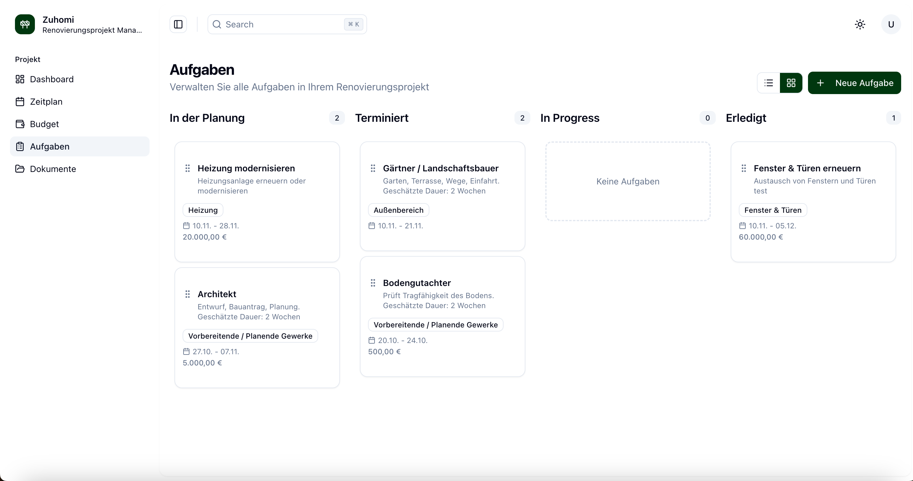 Bau Planung & Renovierung planen | BauOrga